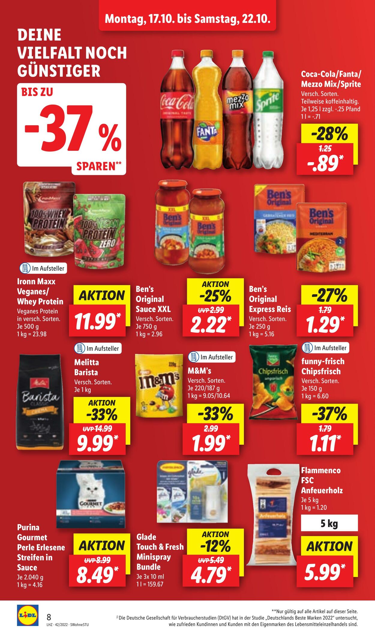 Lidl Werbeprospekt - Gültig von 17.10 bis 22.10 - Seitenzahl 8 ...